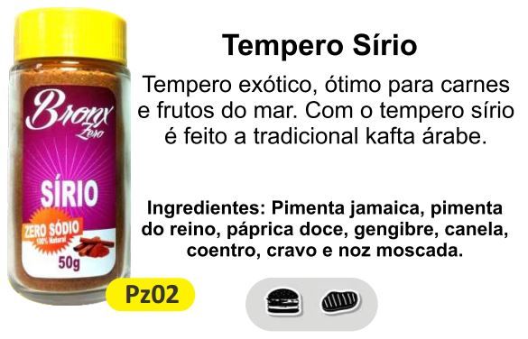 TEMPERO SIRIO 60GRS - Loja de jcpvendas
